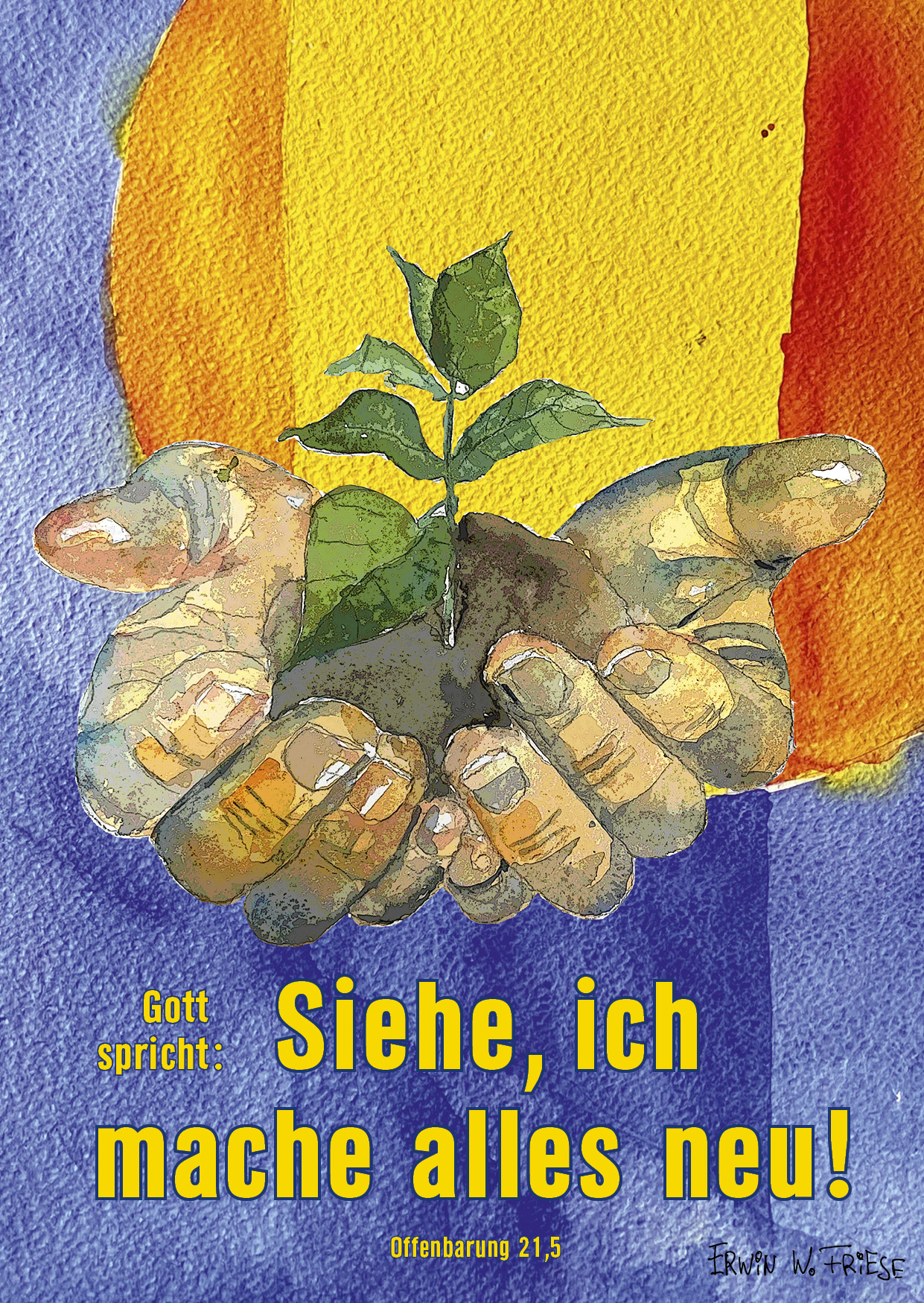 KARTEN, Postkarten, DIN A6 - Jahreslosung 2026 Friese